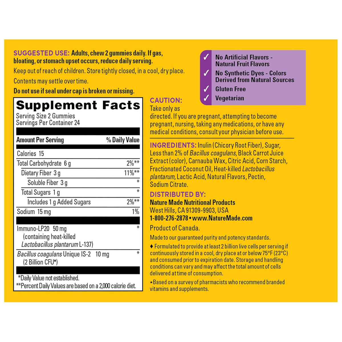 48 count prebiotic fiber gummies