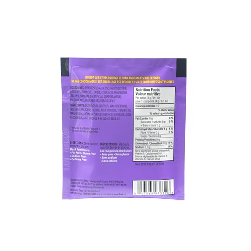 48 pocket packs of glucose tablets