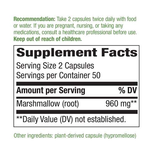480 mg marshmallow root extract