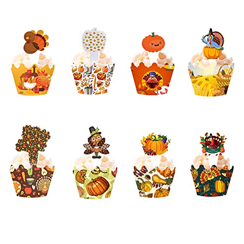 48PCS cupcake toppers for parties