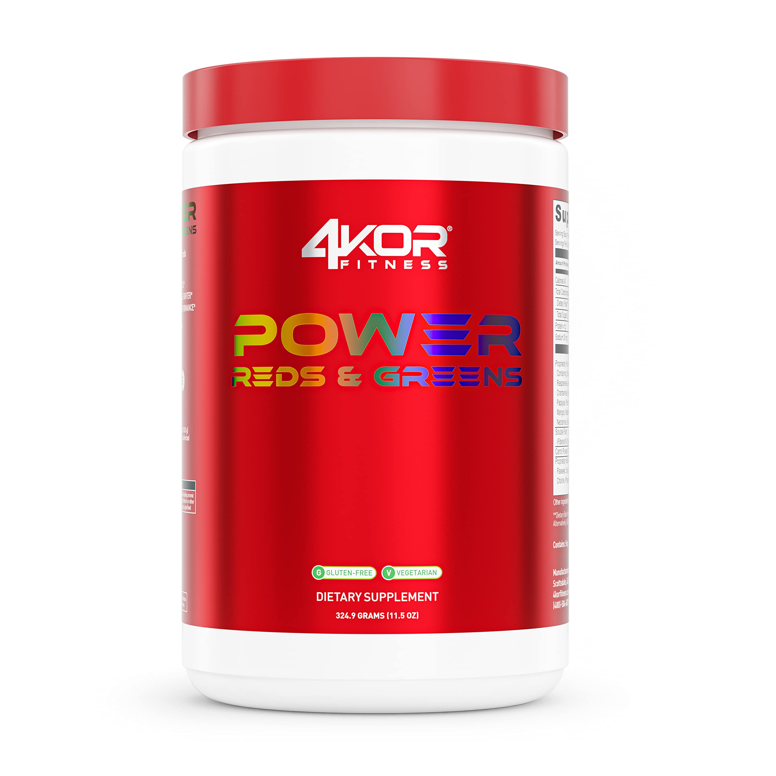 4KOR Fitness Power Reds & Greens drink