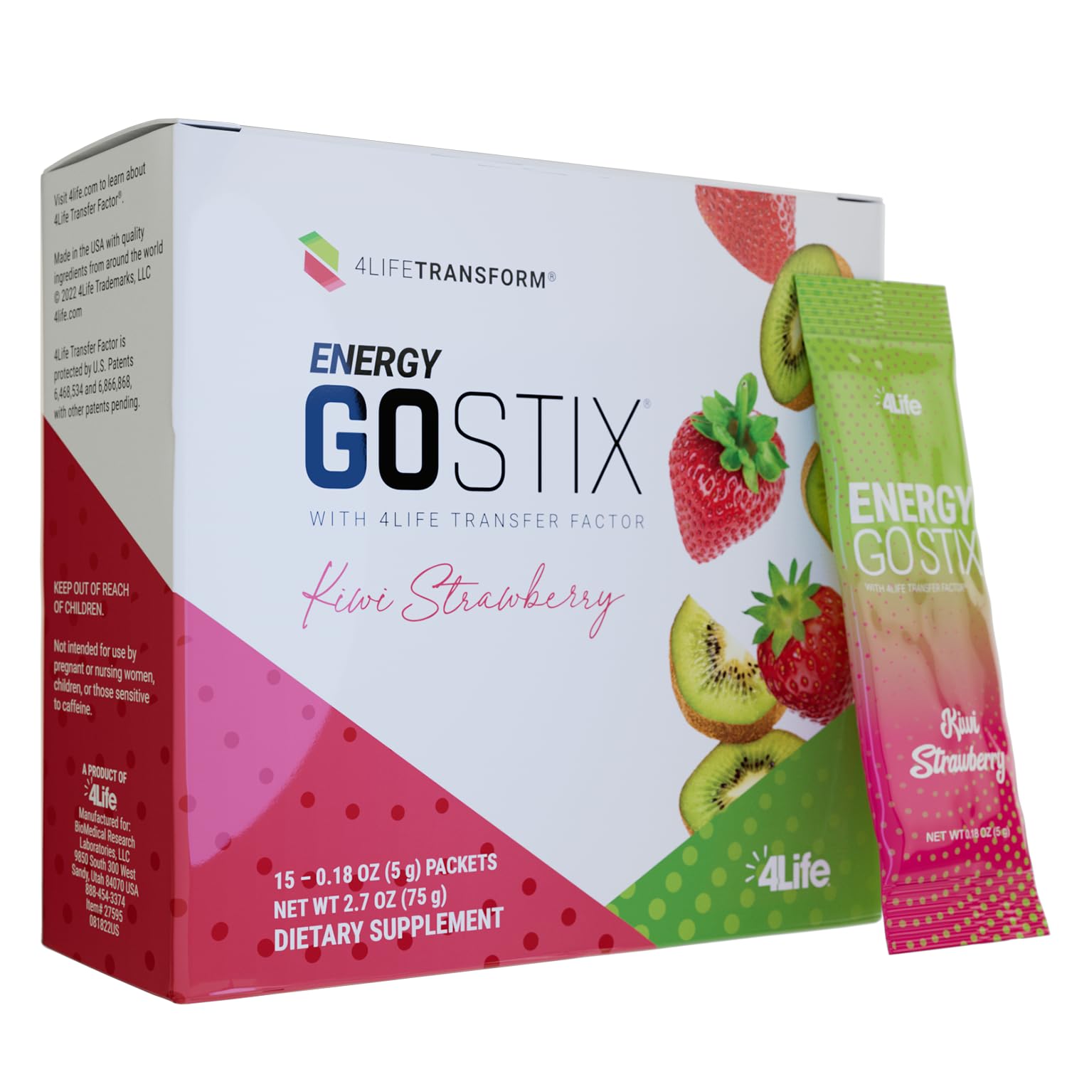 4Life Energy Go Stix Kiwi Strawberry flavour