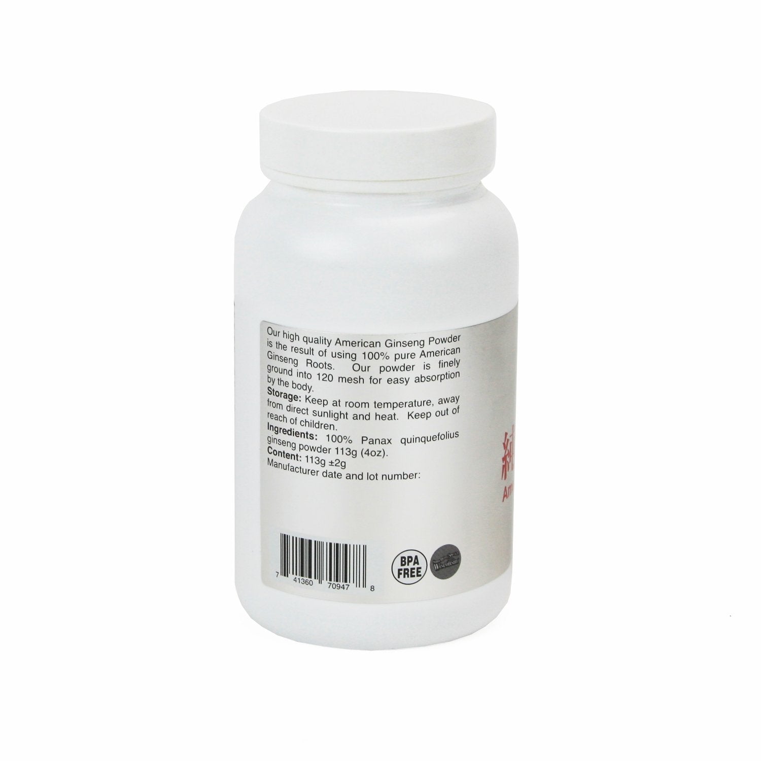4oz ginseng powder for health benefits