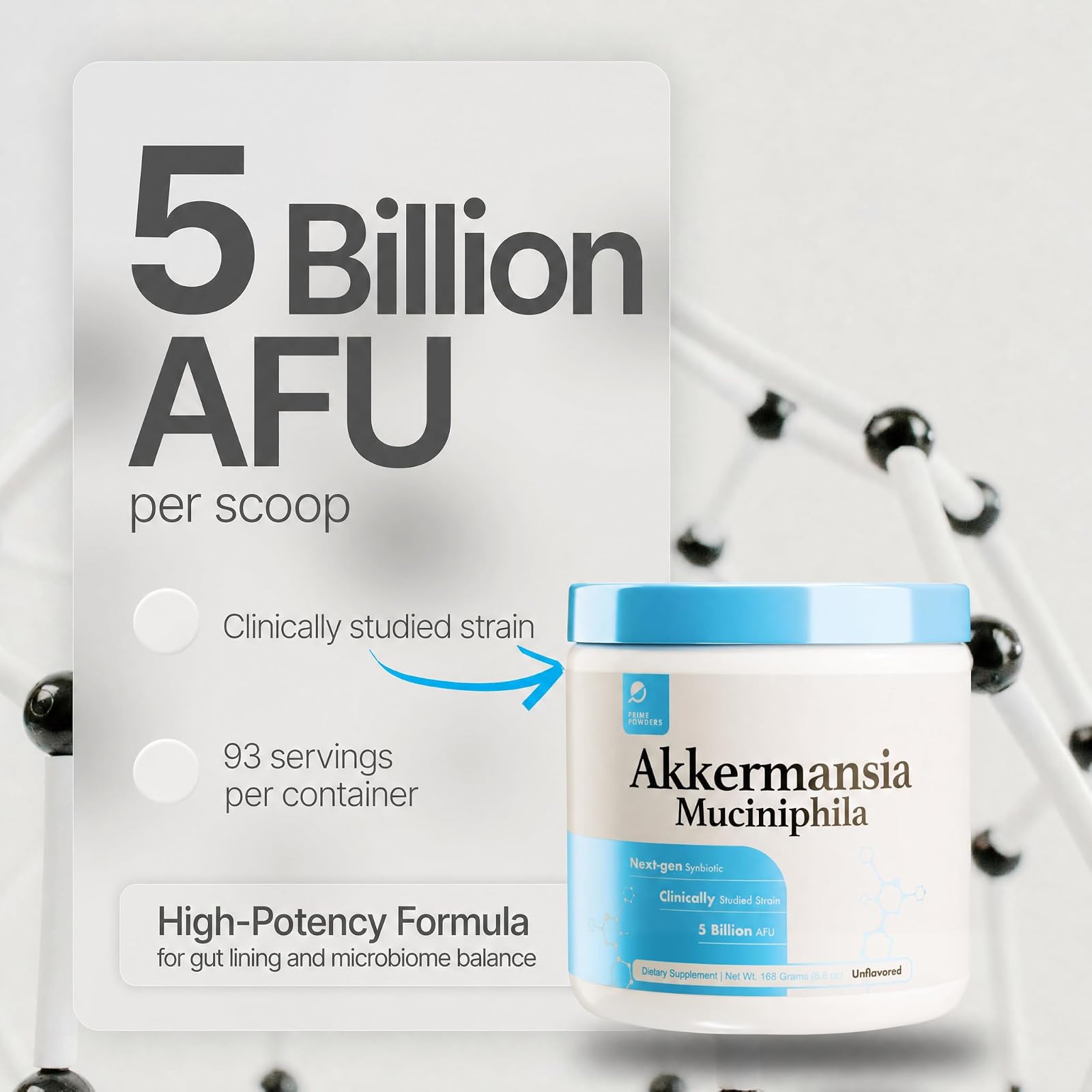 5 billion AFU prebiotics per serving