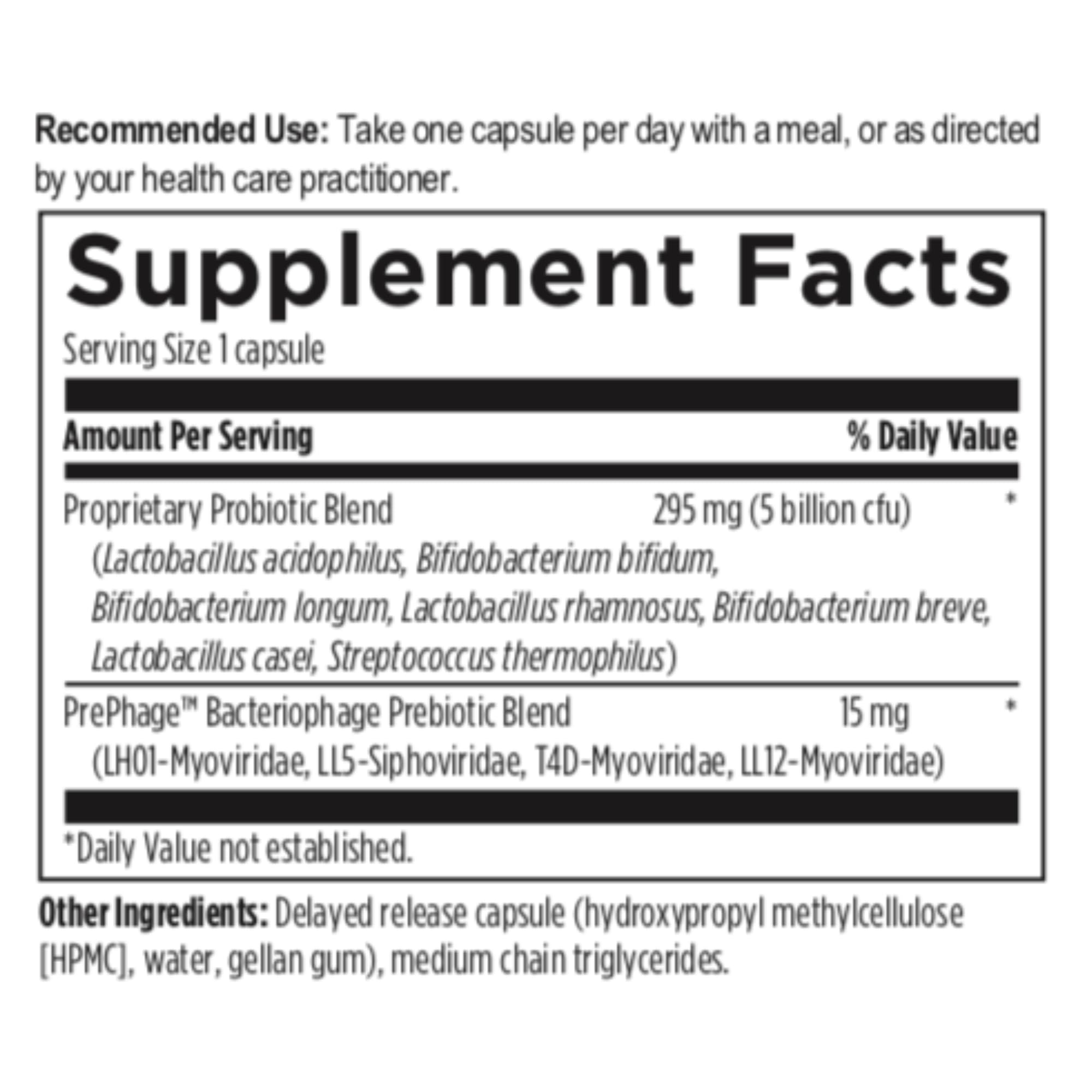 5 billion CFU blended vitamins