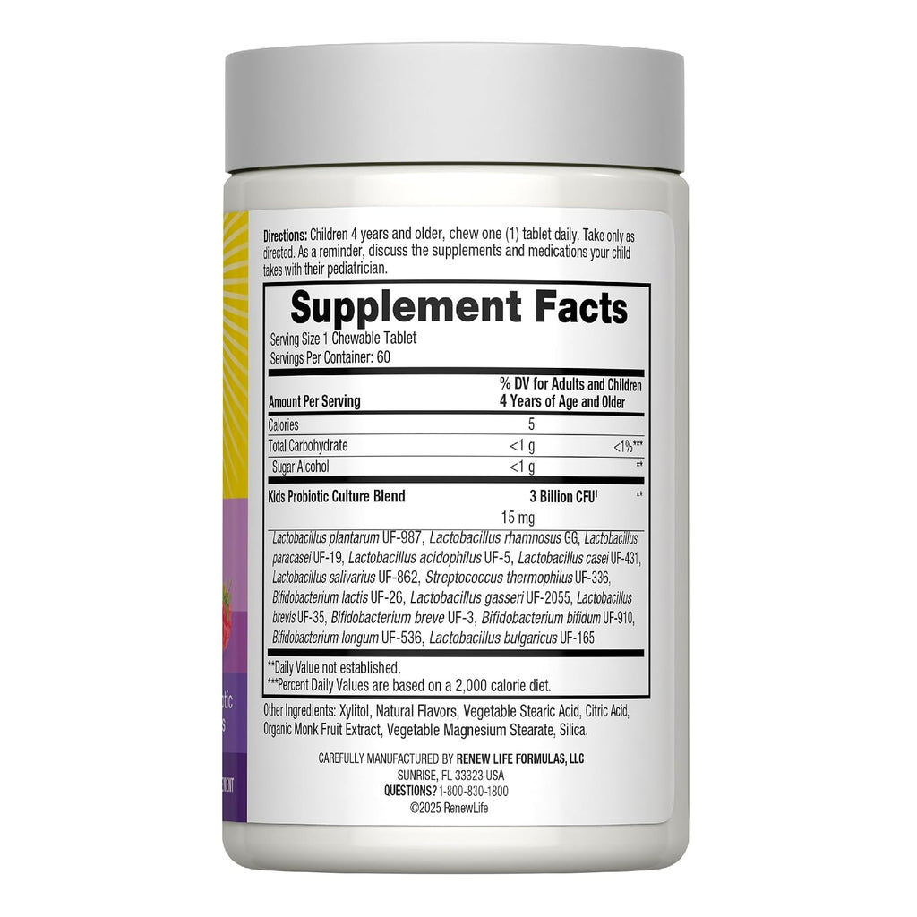 5 billion cfu probiotics for kids
