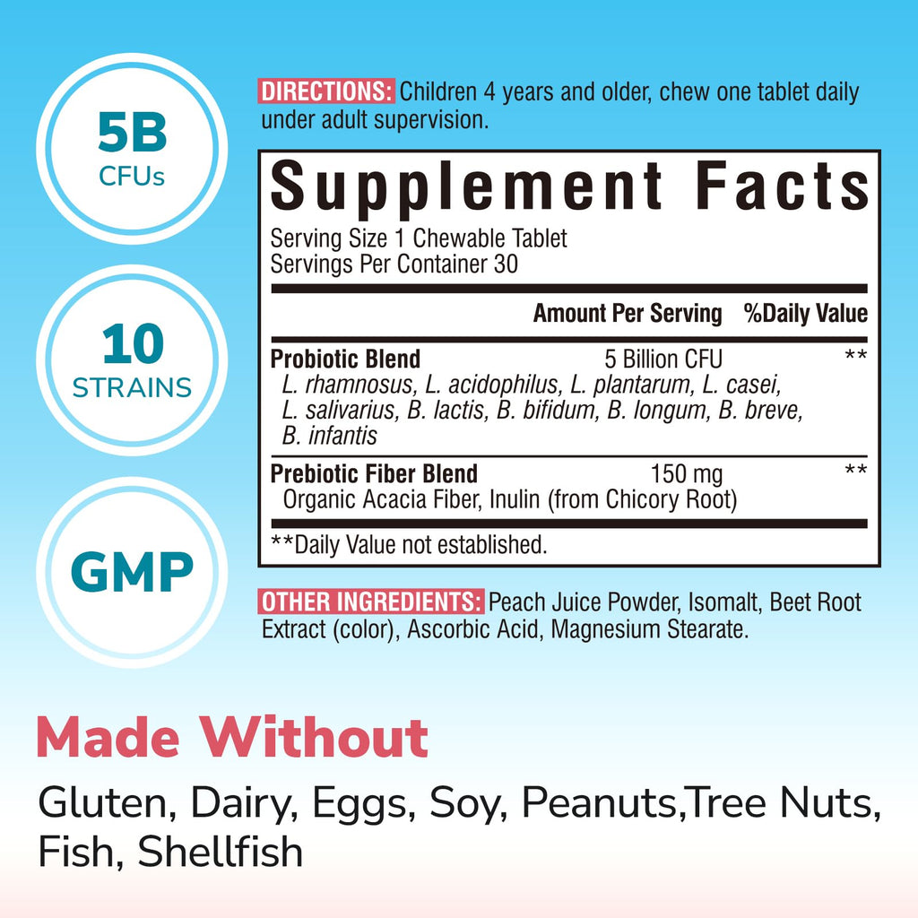 5 billion CFU probiotics for kids