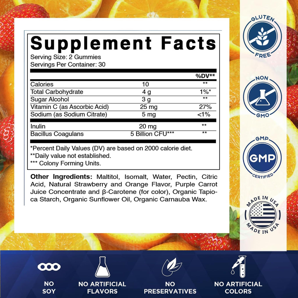 5 billion CFUs probiotic gummies