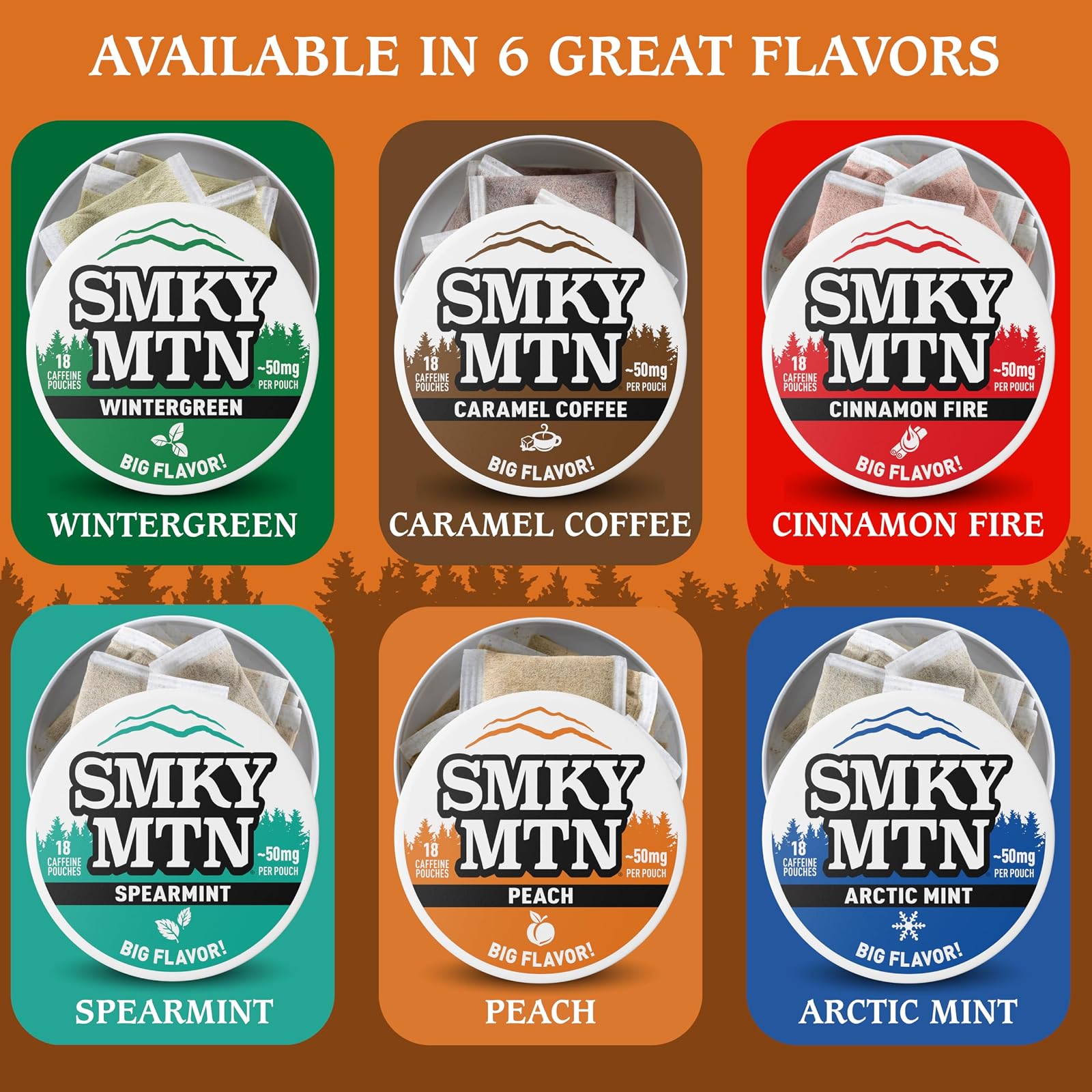 5 can box of peach energy pouches