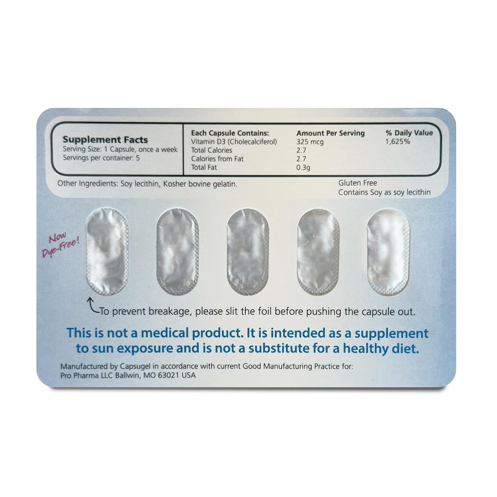 5 capsules for convenient dosing