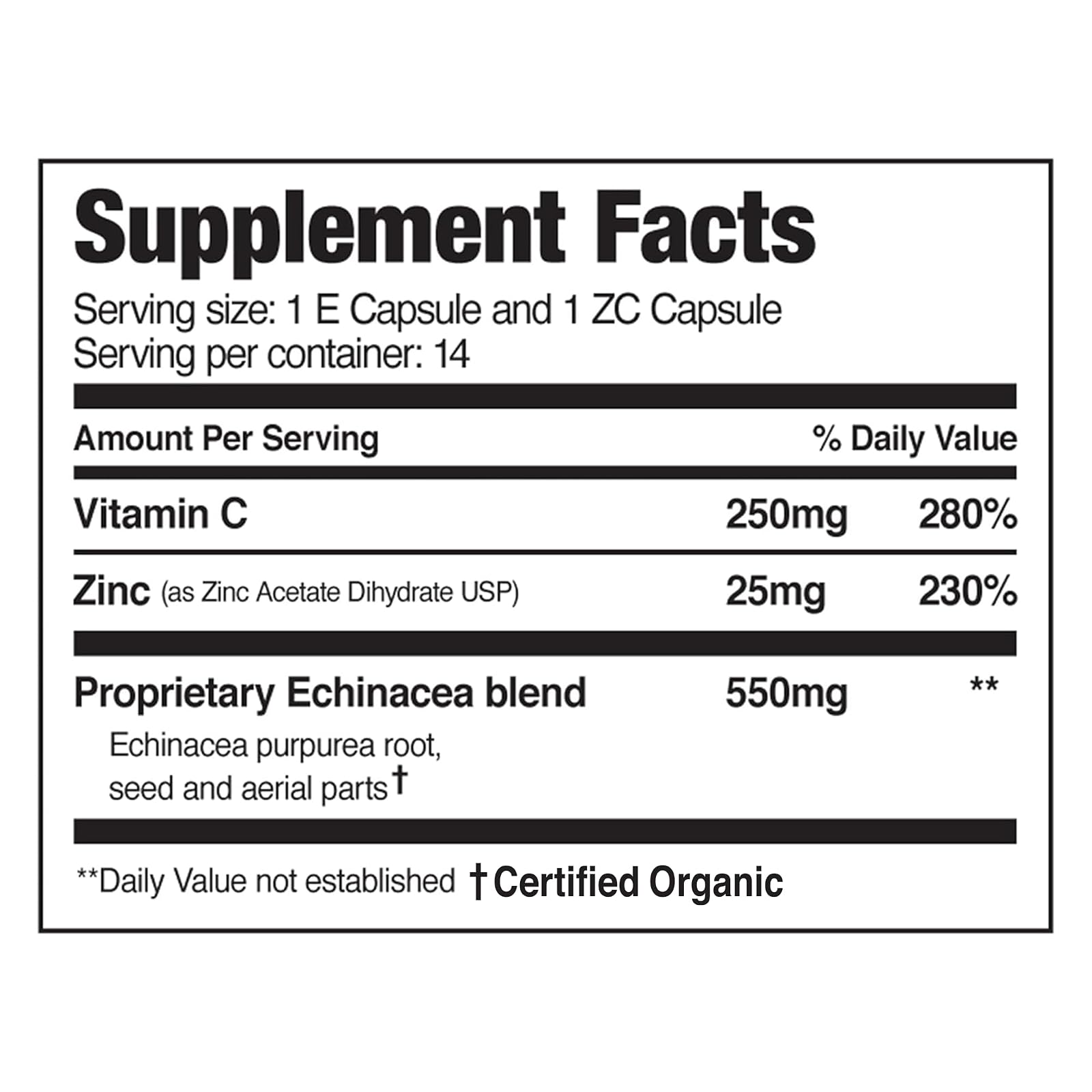 5-day echinacea immune booster pack
