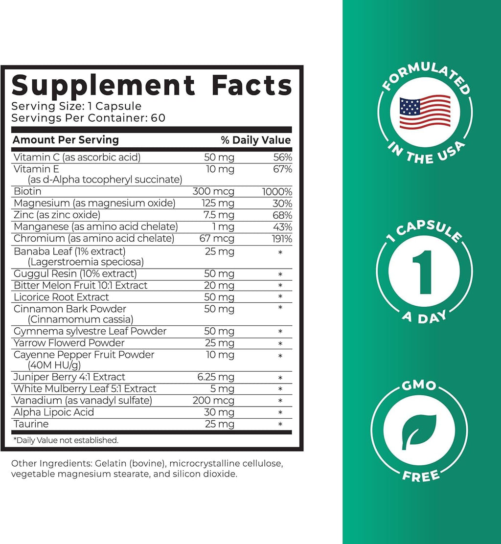 5-day supply of cinnamon capsules