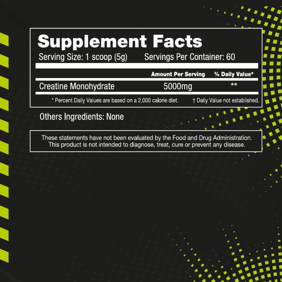 5 g creatine monohydrate for energy boost