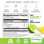5 g creatine monohydrate per serving