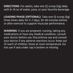 5 g creatine monohydrate per serving