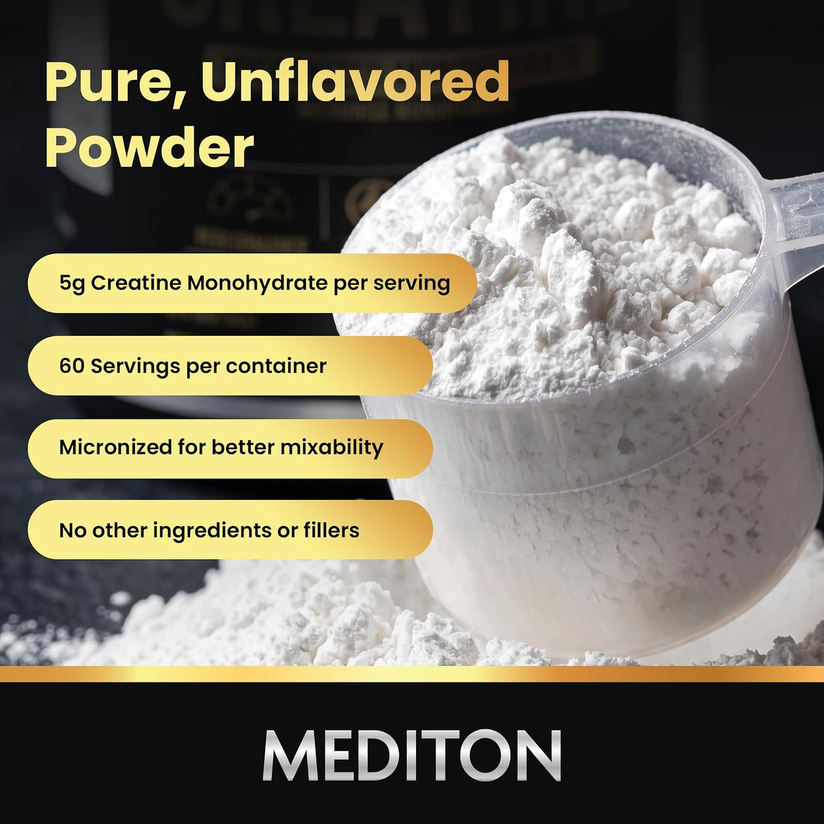5 g creatine serving for energy boost