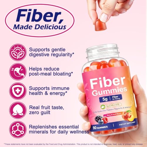 5 g fiber gummies for gut health