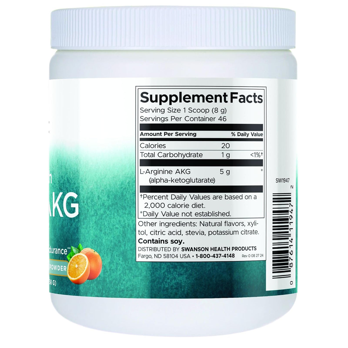 5 g L-Arginine for muscle support