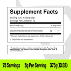 5 g pure creatine for energy