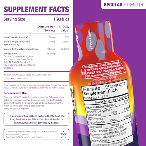 5-hour ENERGY grape flavor for workouts