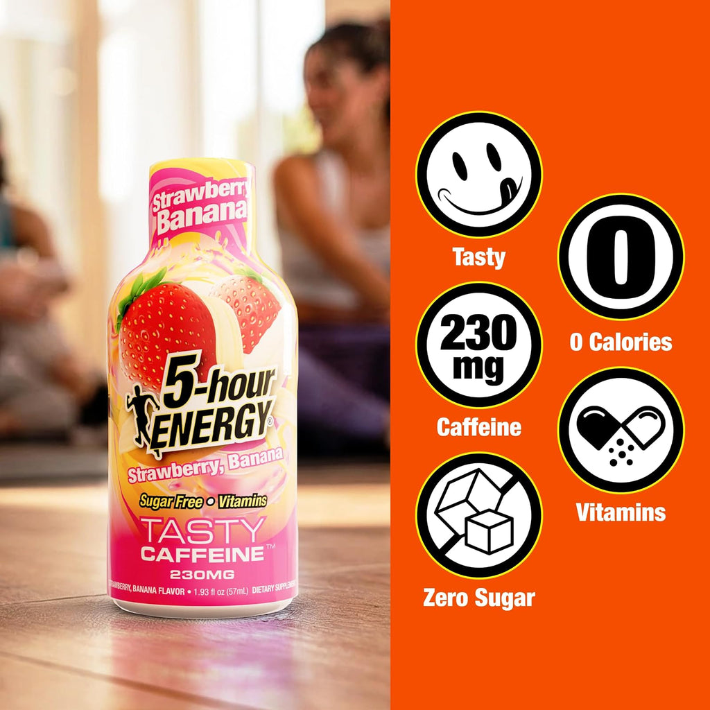 5-hour ENERGY shots for quick pick-me-up