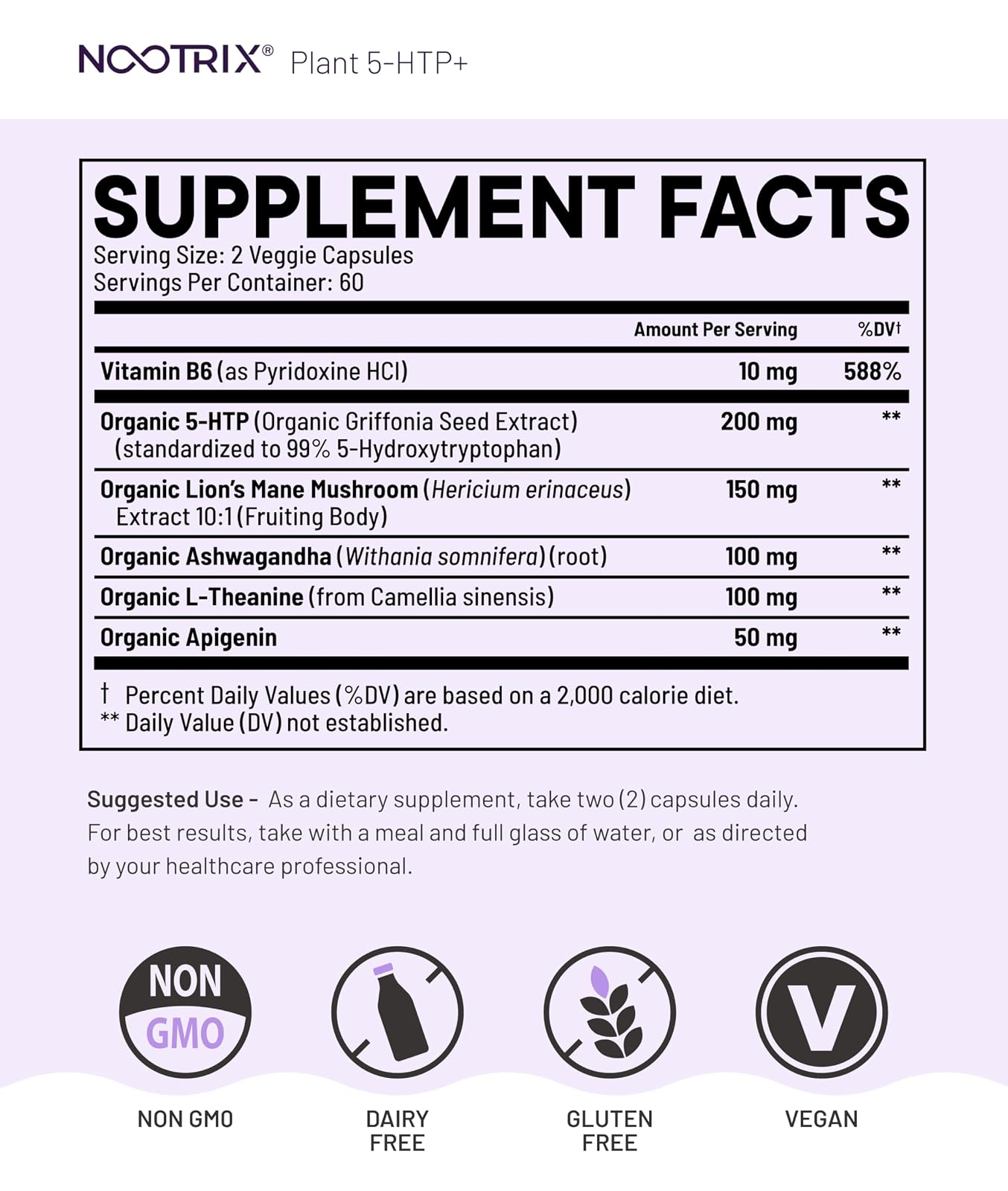 5-HTP capsules for improved mood