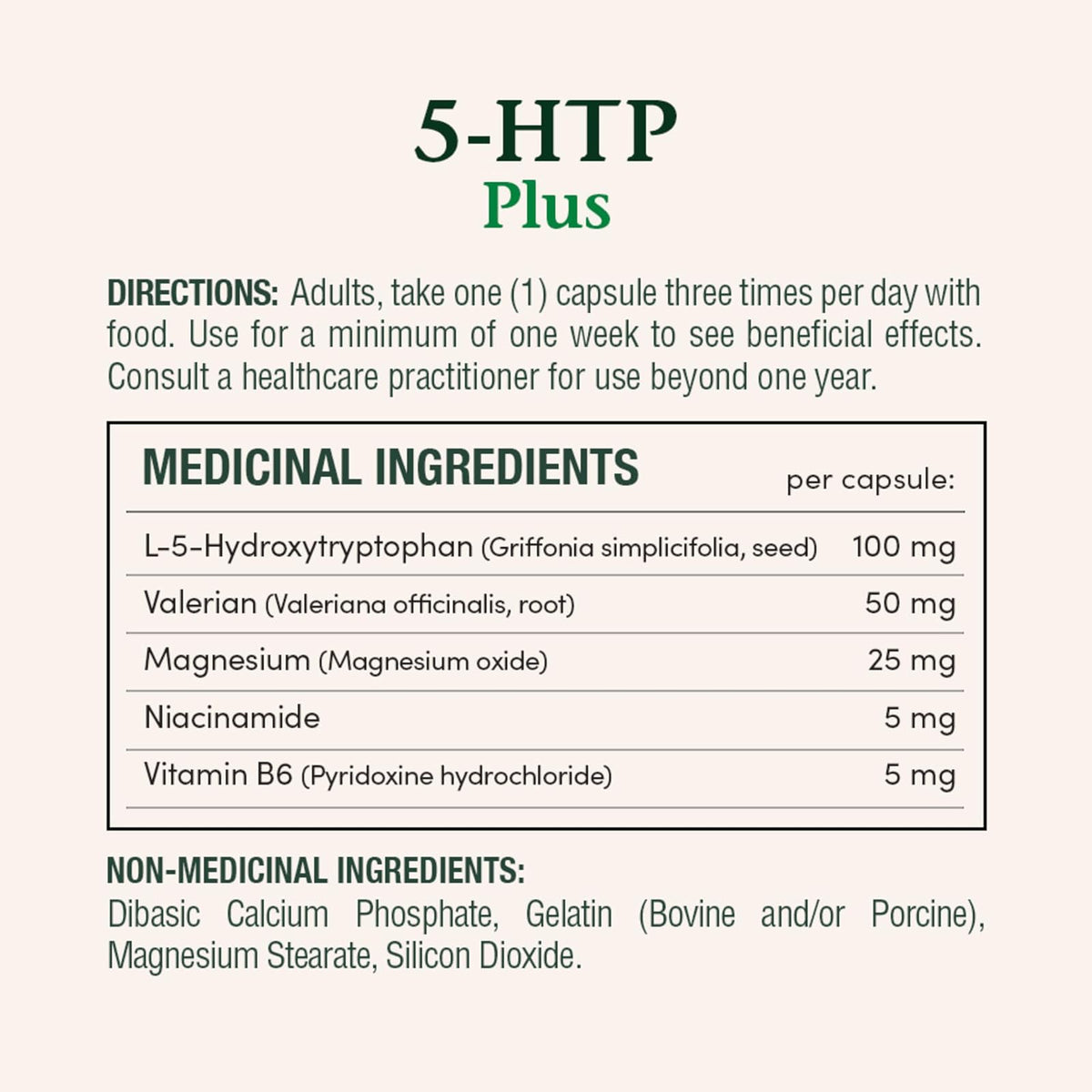 5-HTP capsules for relaxation