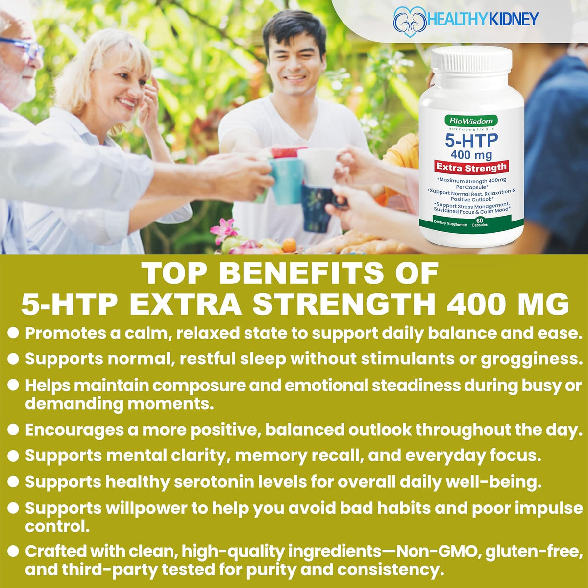 5-HTP for improved serotonin levels