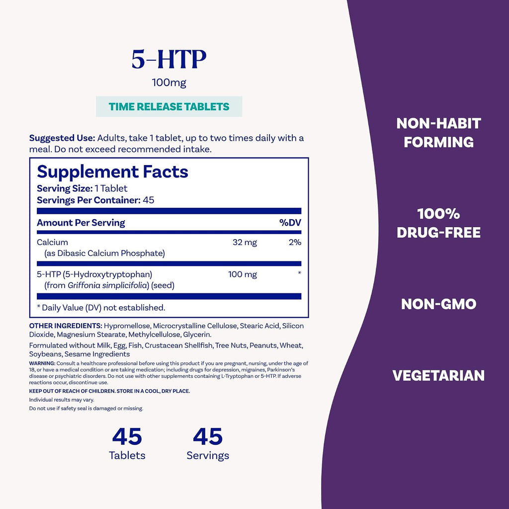 5-HTP tablets for stress relief