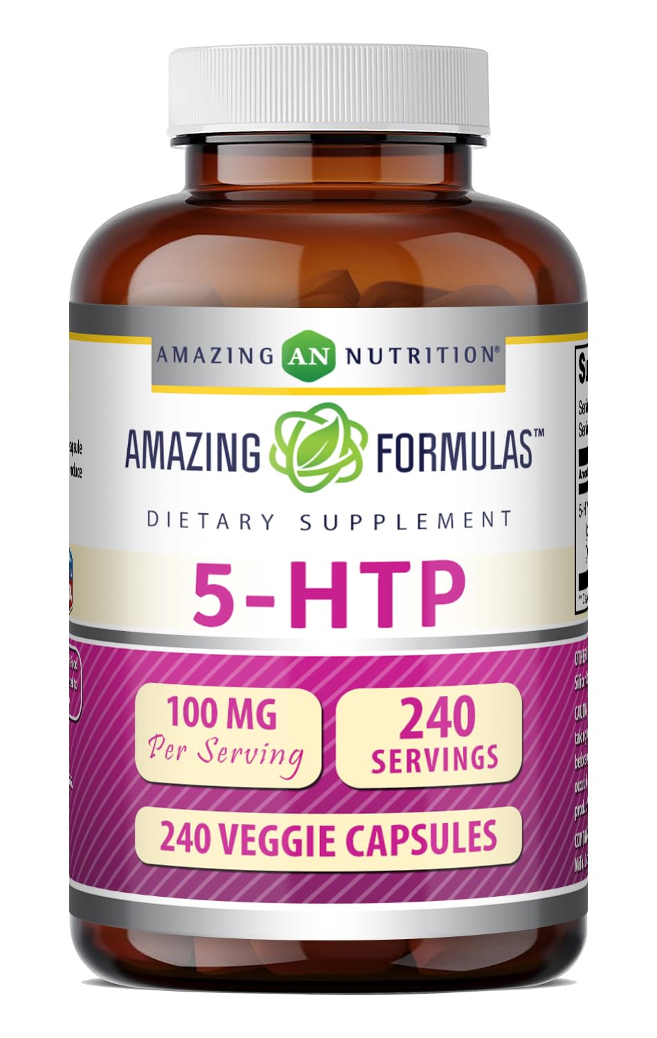 5-HTP veggie capsules for mood support