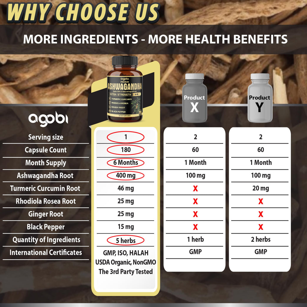 5-in-1 ashwagandha for overall health