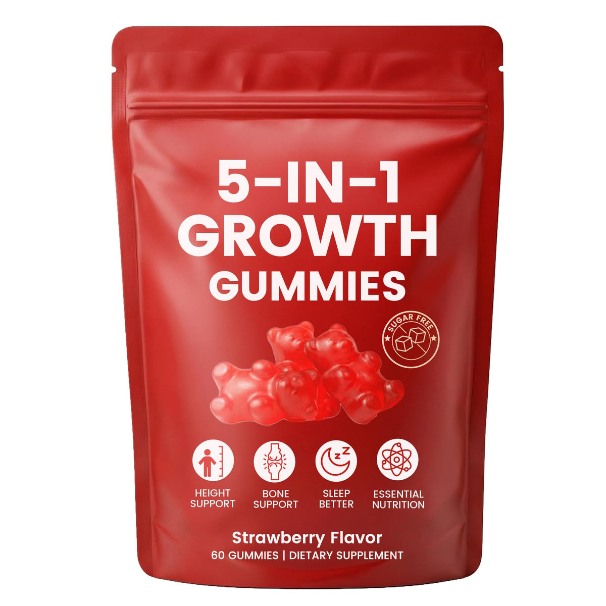 5-in-1 growth gummies for kids