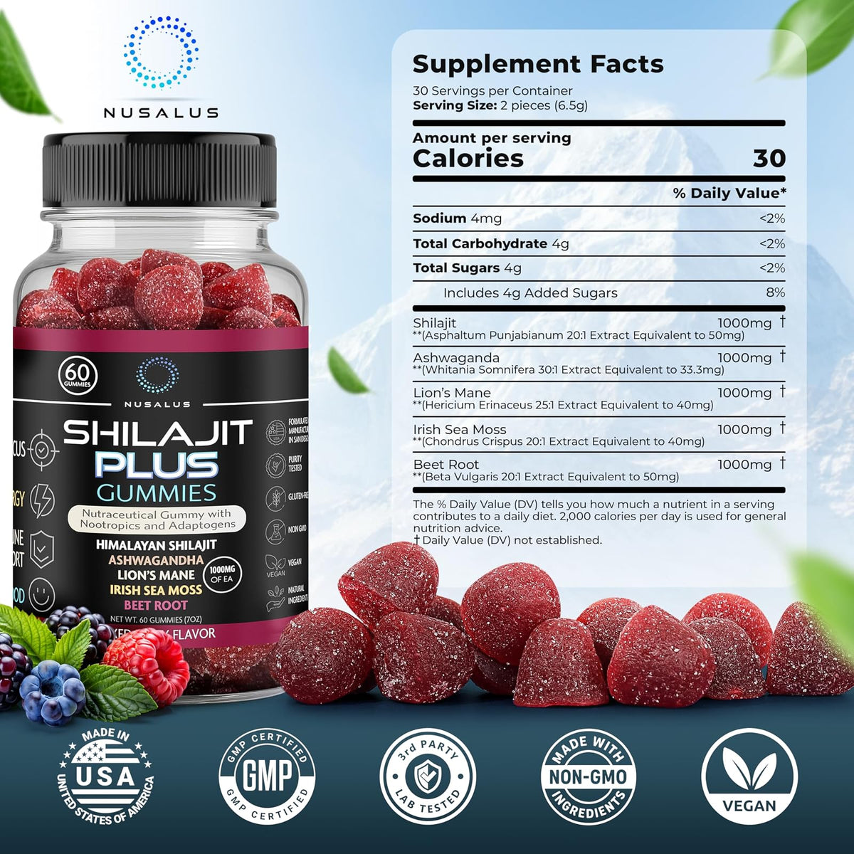 5-in-1 gummy multivitamin for overall wellness