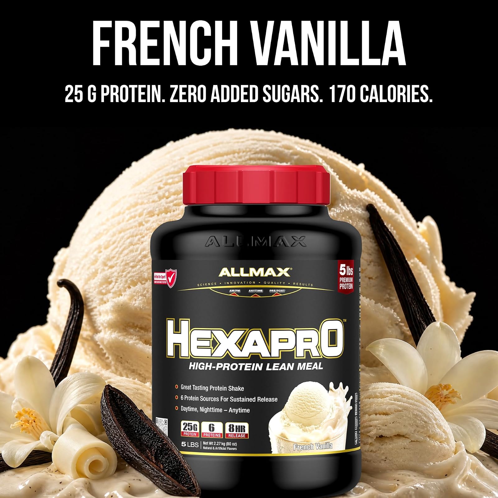 5 lb ALLMAX HexaPro protein powder