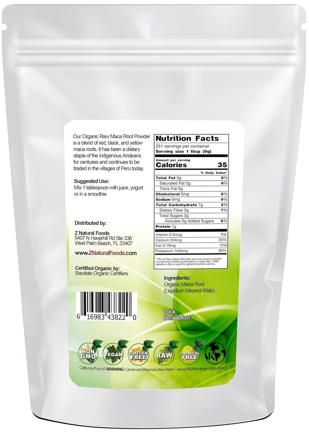 5 lb maca root superfood