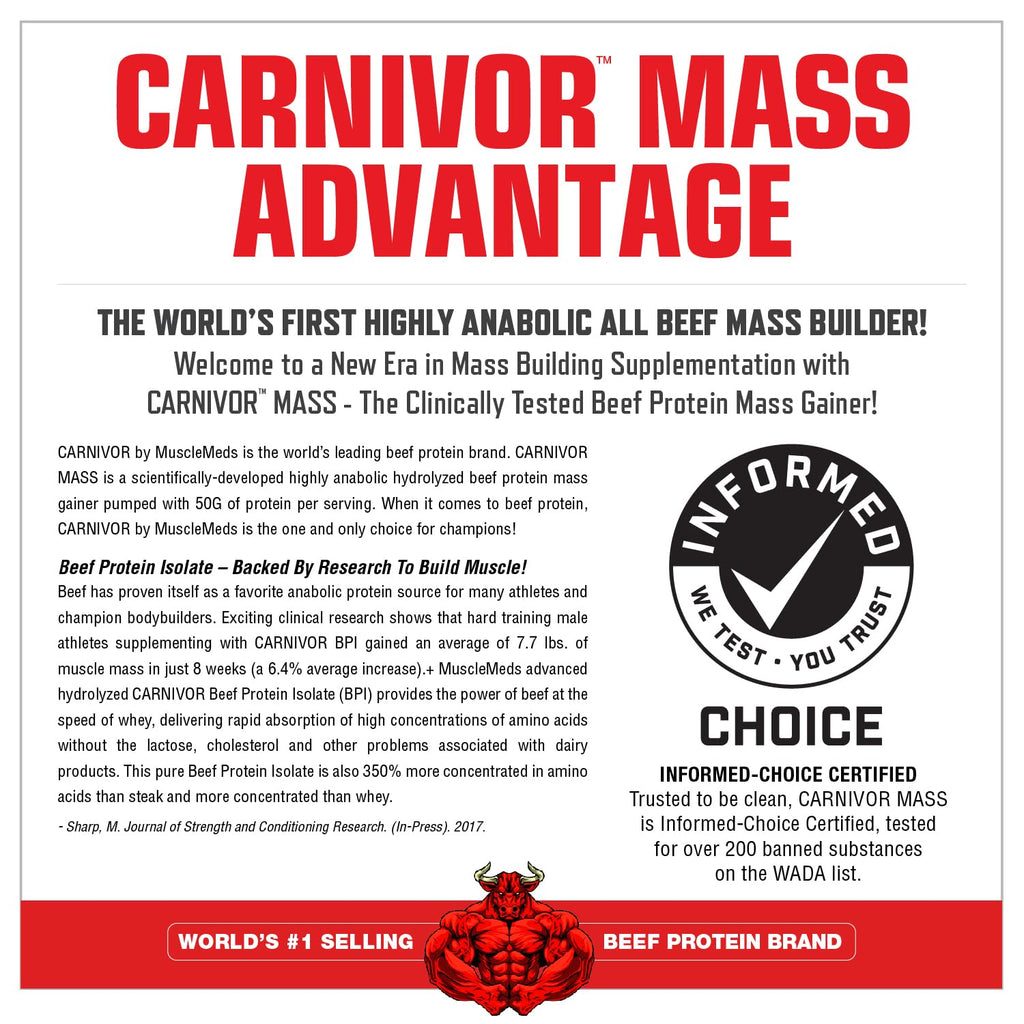 5 lb MuscleMeds weight gainers for athletes