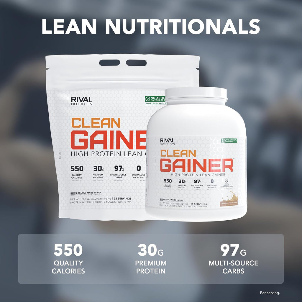 5 lb RIVAL Nutrition clean gainer