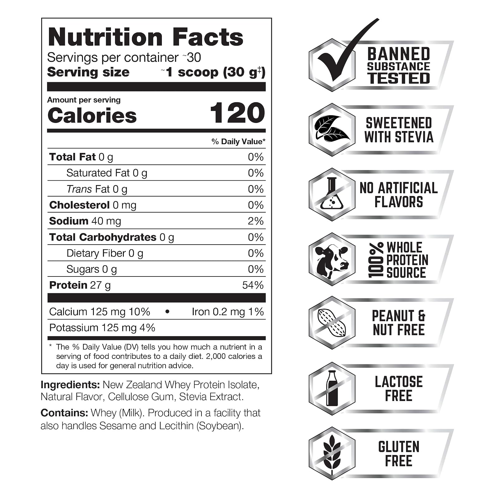 5 lb whey protein tub