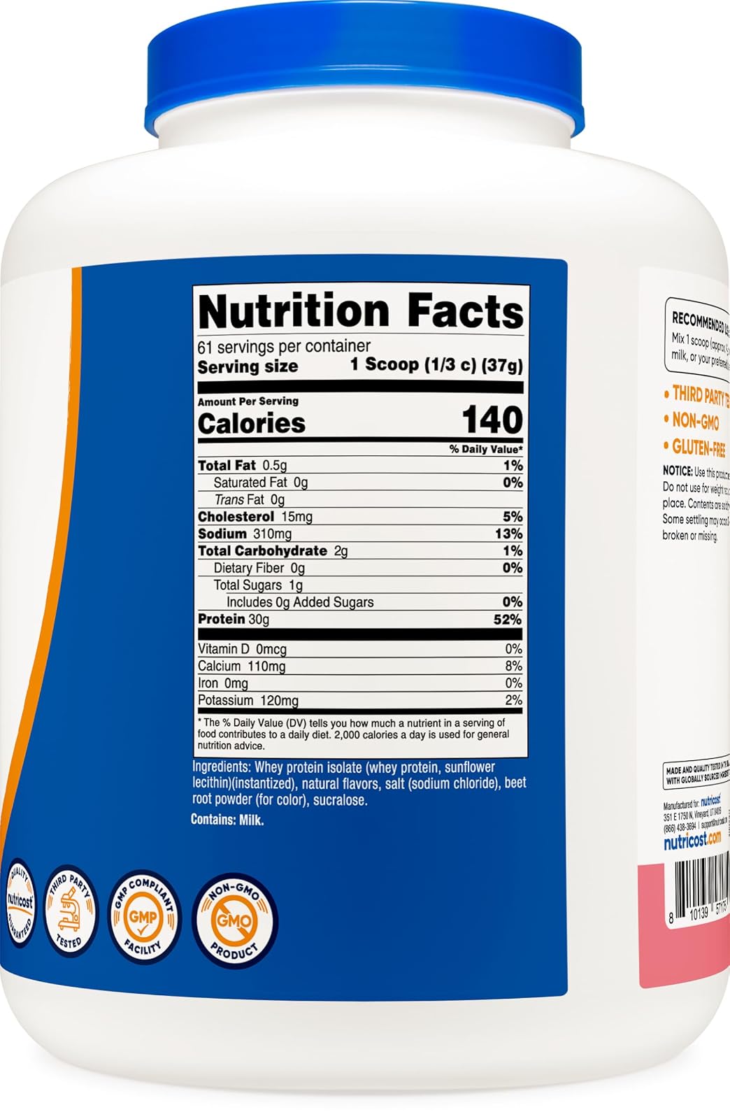 5 lbs whey protein for fitness enthusiasts