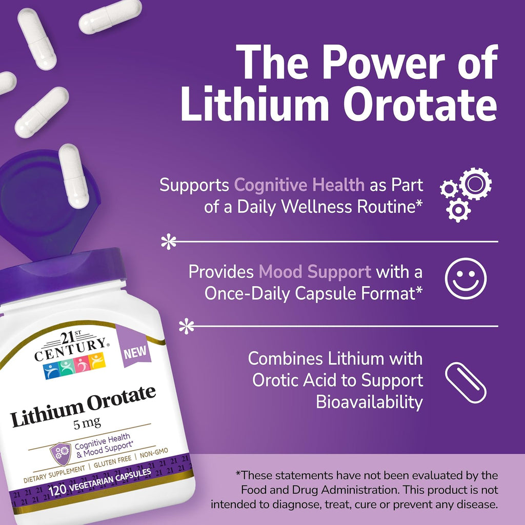 5 mg Lithium Orotate for wellness