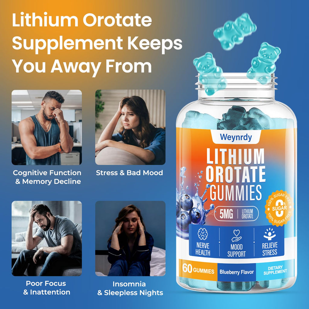 5 mg Lithium Orotate gummy supplements