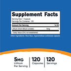 5 mg Lithium Orotate supplement benefits
