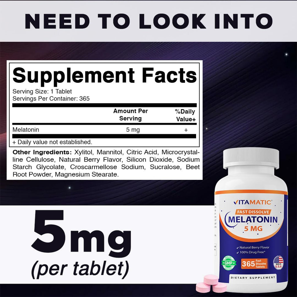 5 mg melatonin for better sleep