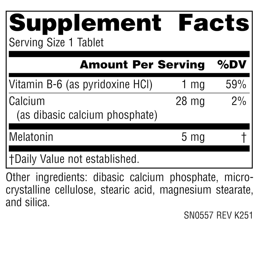 5 mg melatonin for restful nights