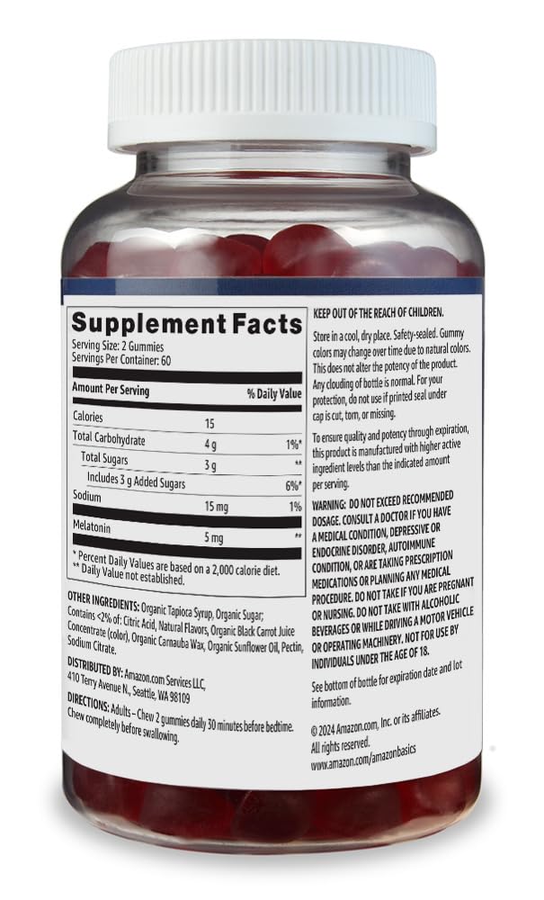 5 mg melatonin gummies for restful sleep