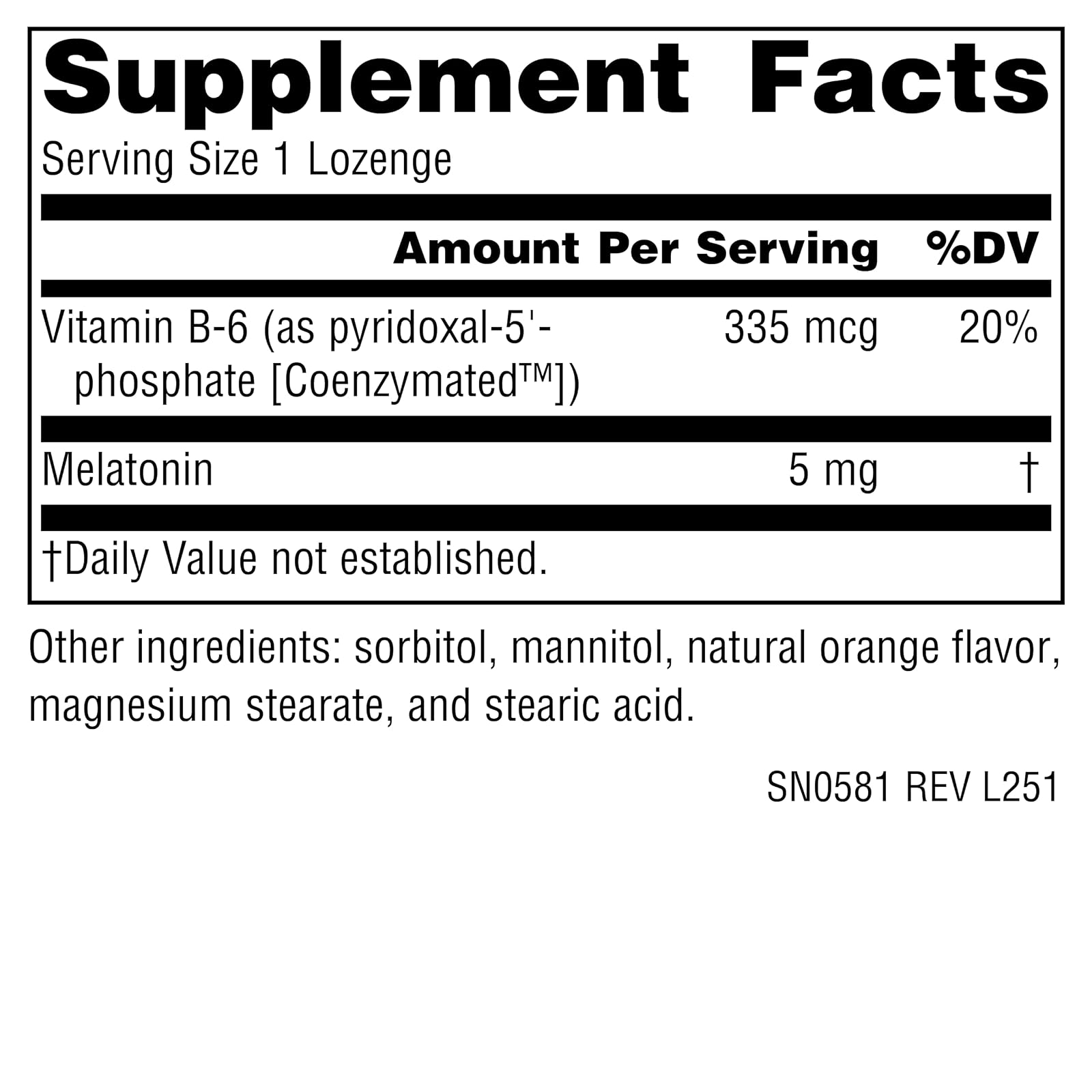 5 mg melatonin lozenges for relaxation