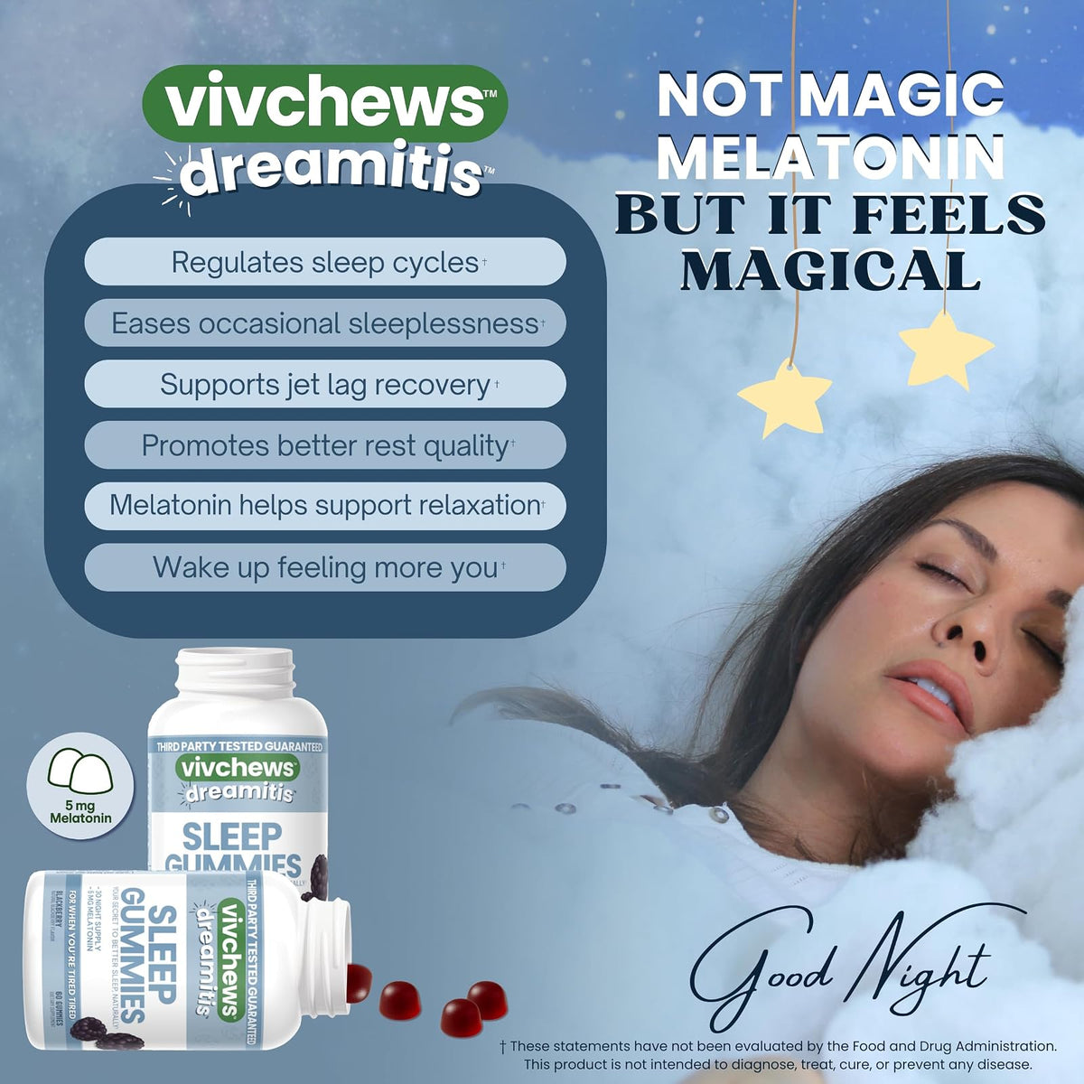 5 mg melatonin sleep support