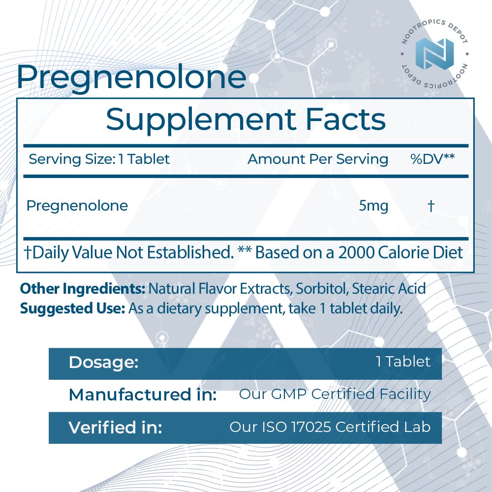 5 mg Pregnenolone multivitamin for men