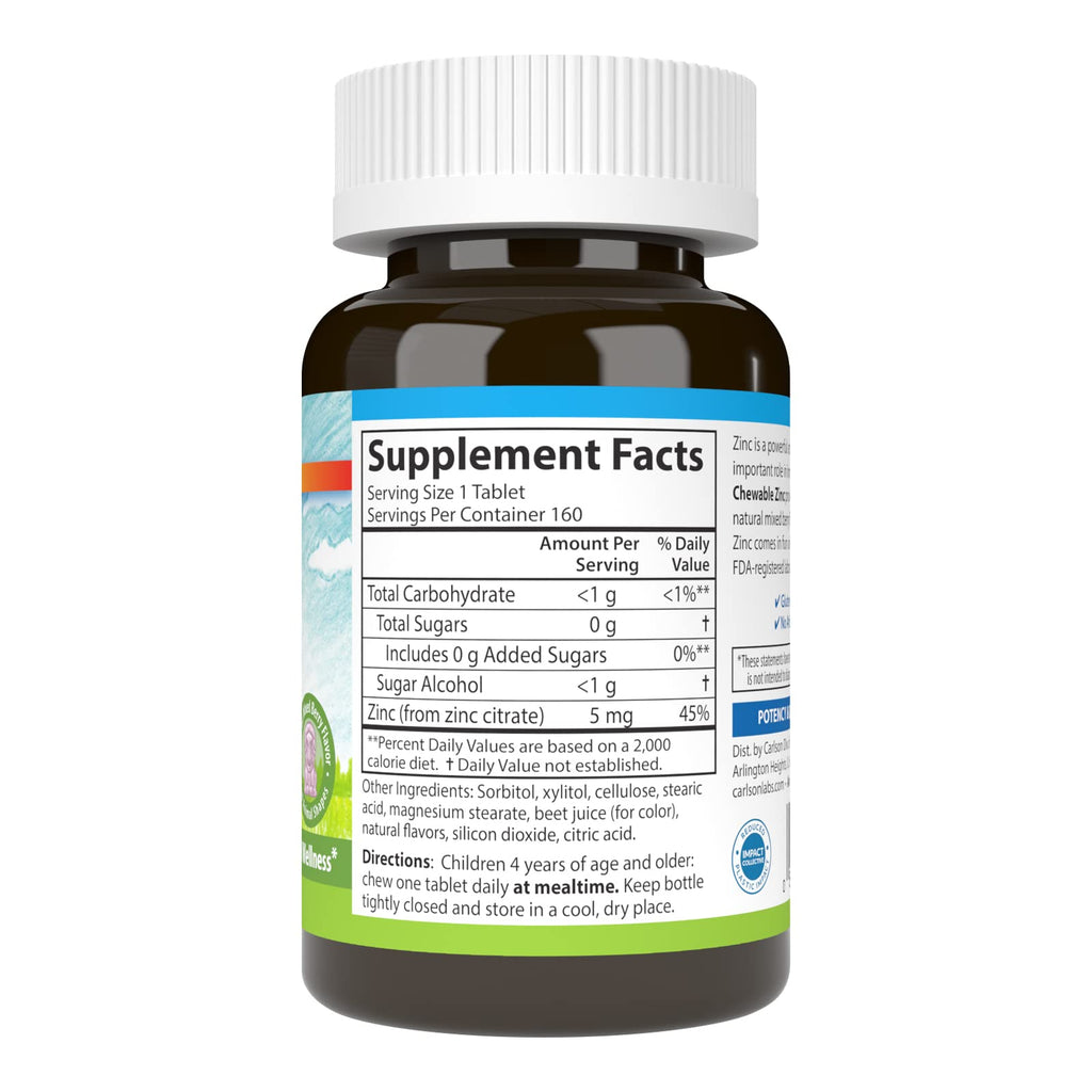 5 mg zinc lozenges for immune support