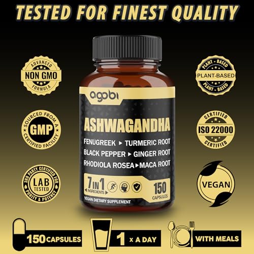 5-month supply of ashwagandha capsules